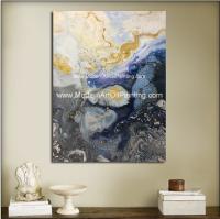 China Custom Abstract Art Canvas Paintings Gold Foil Abstract Art Soft Decorative Assemble for sale