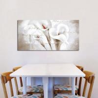 China Abstract Large Floral Canvas Wall Art 24in X 48in For Interior Home Decoration for sale