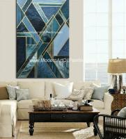 China Contemporary Geometric Abstract Art Paintings For Star Hotels Decoration for sale