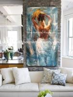China Handmade Nude Lady Oil Painting Abstract Human Figure Paintings For Living Room for sale
