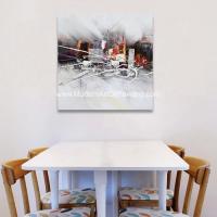 China Waterproof Home Interior Modern Abstract Wall Art Canvas Handmade With Texture for sale