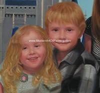 China Handmade Custom Oil Portrait Painting from photo Children's Portraits In Oil for sale