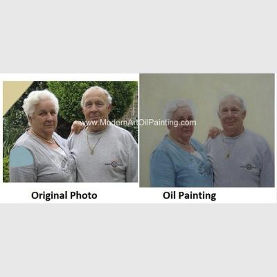 China Contemporay Custom Oil Painting Portraits Aged People Portrait Oil Paintings On Canvas for sale