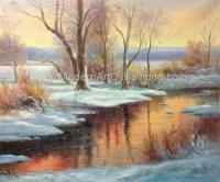 China Home Decor Original Oil Landscape Paintings 100% Handpainted for sale