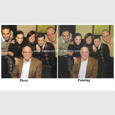 China Personal Custom Oil Painting Portraits Family Oil Portraits Canvas For House Deco for sale