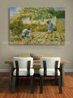 China Post impressionism Vincent Van Gogh Oil Paintings Father Daughter Replicated on Canvas for sale