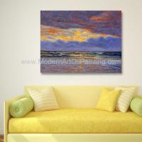 China Impressionism Claude Monet Oil Paintings Reproduction Sunrise Seascape Oil Paintings for sale