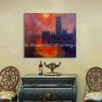 China Old Master Claude Monet Oil Paintings Houses of Parliament painting Hand Painted for sale