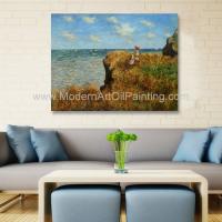 China Claude Monet Oil Reproduction, Cliff Walk At Pourville Oil on Canvas 50 X 70 Cm for sale
