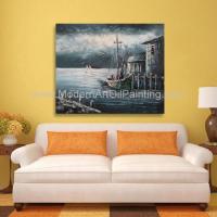 China Contemporary Fishing Boat Painting At Sea  / Sailing Ship Paintings Prints for sale
