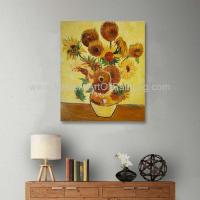China Contemporary Sunflower Floral Oil Painting On Canvas Van Gogh Masterpiece Replicas for sale