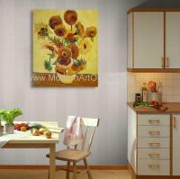 China Contemporary Sunflower Floral Oil Painting On Canvas Van Gogh Masterpiece Replicas for sale