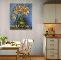 China Van Gogh Oil Paint Fritillaries In A Copper Vase Masterpiece Replicas for sale