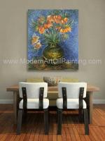 China Van Gogh Oil Paint Fritillaries In A Copper Vase Masterpiece Replicas for sale