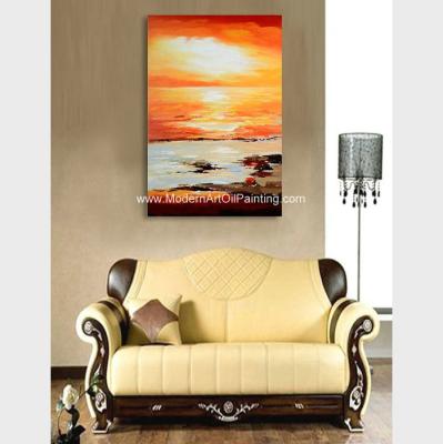 China Hand Painted Abstract Acrylic Painting Landscape Wall Art For Home Decor for sale