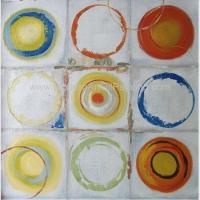 China Acrylic Pattern Abstract Art Canvas Paintings / Modern Geometric Paintings for sale