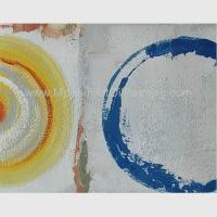 China Acrylic Pattern Abstract Art Canvas Paintings / Modern Geometric Paintings for sale