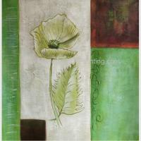 China Modern Abstract Flower Oil Painting On Canvas , Stretched Canvas Painting For Wall DéCor for sale