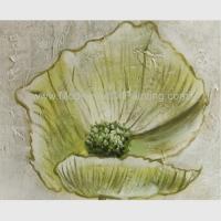 China Modern Abstract Flower Oil Painting On Canvas , Stretched Canvas Painting For Wall DéCor for sale