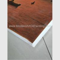 China Linen Realistic Oil Portrait From Photograph , Sunrise Landscape Canvas Art Painting for sale