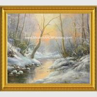 China Framed Custom Winter Landscape Painting With Snow  Neo - Classic Style for sale