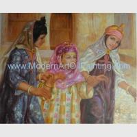 China Handmade Arabian Girl Oil Painting Reproduction Historical People Painting on canvas for sale