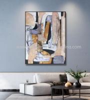China Hand Painted Abstract Canvas Art Painting For Wall Decorative for sale