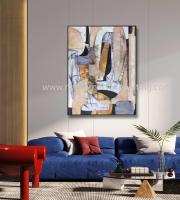 China Hand Painted Abstract Canvas Art Painting For Wall Decorative for sale