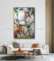 China Hand Painted Pattern Abstract Art Canvas Paintings 5cm Border For Decoration for sale