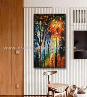 China Hand Painted Thick Palette Knife Oil Paintings Canvas For Interior Decoration for sale