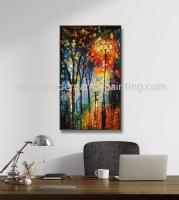 China Hand Painted Thick Palette Knife Oil Paintings Canvas For Interior Decoration for sale