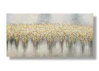 China Hand Painted Gold Foil Painting Abstract Canvas Wall Art For Interior Decoration for sale
