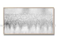 China Hand Painted Gold Foil Painting Abstract Canvas Wall Art For Interior Decoration for sale
