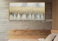 China Hand Painted Gold Foil Painting Abstract Canvas Wall Art For Interior Decoration for sale