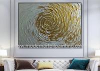 China Textured Canvas Gold Painting Abstract Thick Paint Wall Art For Home Decorative for sale