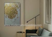 China Textured Canvas Gold Painting Abstract Thick Paint Wall Art For Home Decorative for sale