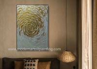 China Textured Canvas Gold Painting Abstract Thick Paint Wall Art For Home Decorative for sale