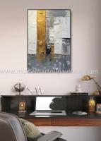 China Abstract Golden 3D Art Paintings Canvas Decorative For Office Decoration for sale