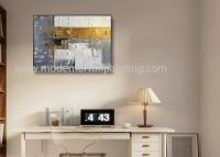 China Abstract Golden 3D Art Paintings Canvas Decorative For Office Decoration for sale