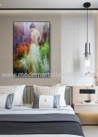 China Hand Painted Modern Canvas Woman Oil Painting For Interior Decoration 24