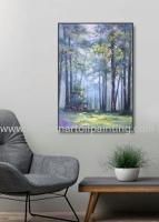 China Abstract Landscape Modern Art Oil Painting For Living Room Forest Tree Painting for sale