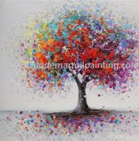 China Abstract Colorful Modern Art Oil Painting Hand Painted Tree Painting For Living Room 32