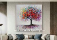 China Abstract Colorful Modern Art Oil Painting Hand Painted Tree Painting For Living Room 32