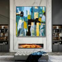 China Living Room Decorative Abstract Art Canvas Paintings Unframed Wall Art Oil Painting for sale