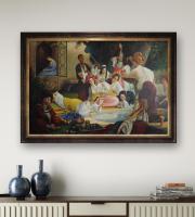 China Handmade Arabian Girl Oil Painting Reproduction Historical People Painting on canvas for sale