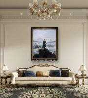 China Romanticism Hand Painted Canvas People Oil Painting For Bedroom for sale