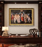 China Classical Reproduction Oil Painting Canvas Hand Painted with Spring Allegory 36