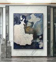 China OEM Acrylic Modern Abstract Art Canvas Paintings 5cm For Bedroom for sale