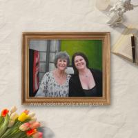 China Women Custom Oil Painting Portraits Handmade From Photograph for sale