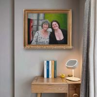 China Women Custom Oil Painting Portraits Handmade From Photograph for sale